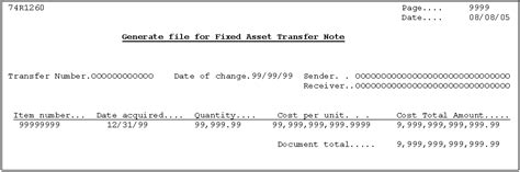 Understanding The Fixed Asset Transfer Note