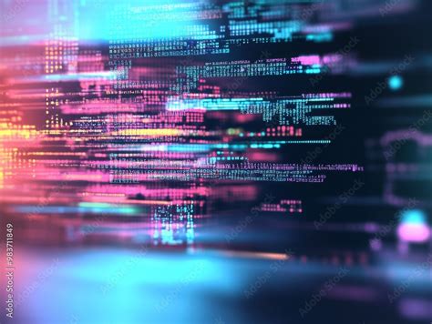Abstract Representation Of Software Development With Blurred Computer Code And Screens