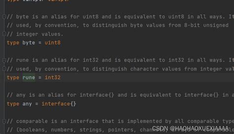 Go中type重命名go 重命名 类型名字 Csdn博客