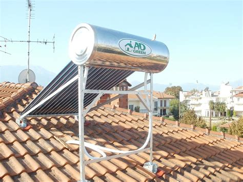 Ηλιακός θερμοσίφωνας με λάμπες κενού στην Κατερίνη • Adgreen