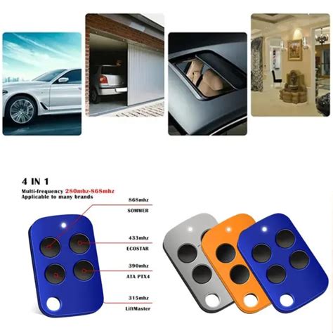 MULTI FREQUENCY MHZ GATE Remote Control Duplicators Fixed Codes P W PicClick AU