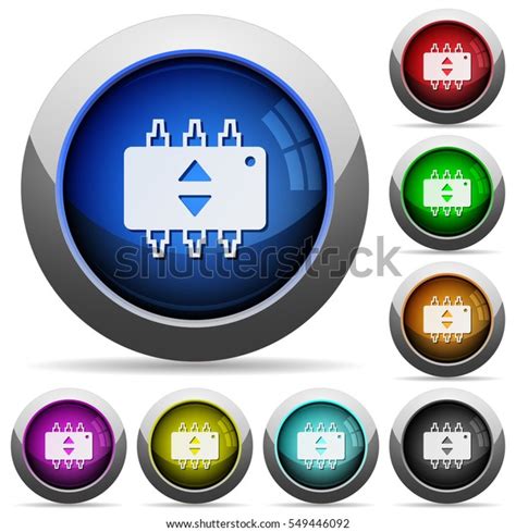 Hardware Fine Tune Icons Round Glossy Stock Vector Royalty Free 549446092 Shutterstock