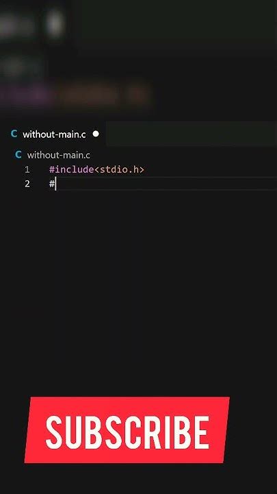 39 C Programming Run The C Program Without Main Functioncode