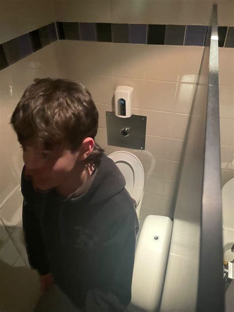 Odd Guy Standing In Toilet Stall R NPC Irl