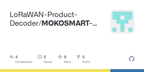 MOKOSMART LoRaWAN Product Decoder README Md At Main LoRaWAN Product