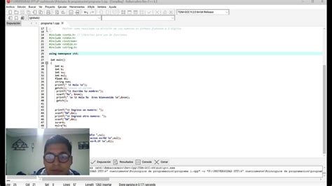 Programa 1 Variables Tipo Float Y Int Youtube