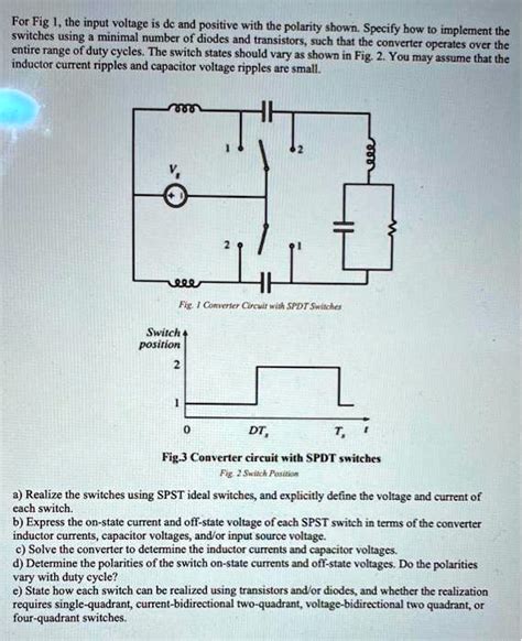 solved please help show explanation for d e thanks for fig 1 the input voltage is dc and