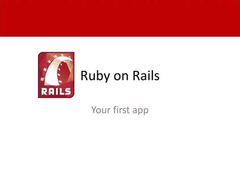 PPT Ruby On Rails PowerPoint Presentation Free Download ID 1836365