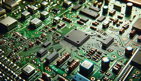 Premium Photo Extreme Closeup Of A Printed Circuit Board Pcb