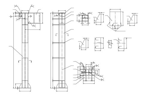 Beam Reinforcement Bar Design Autocad Drawing