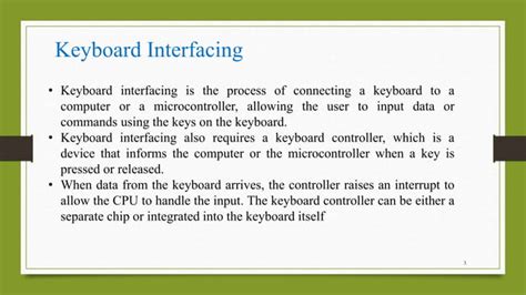 Keyboard Interfacing Pptx