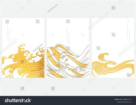 Japanese Background Hand Drawn Line Wave Stock Vector Royalty Free 2289223711 Shutterstock