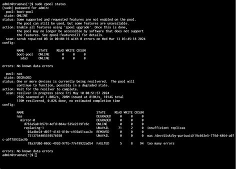 replacing and too many errors truenas general truenas community forums