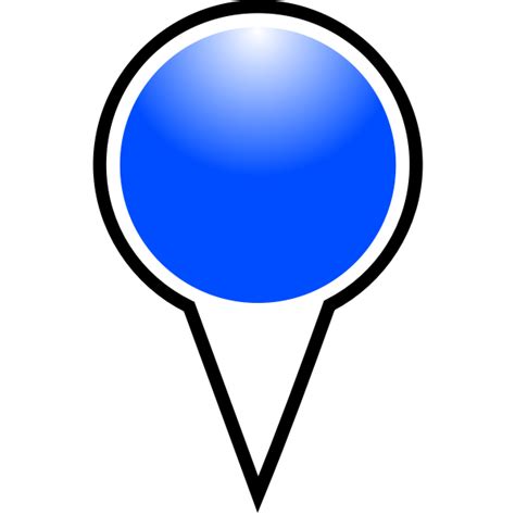 map pointer blue color vector illustration free svg