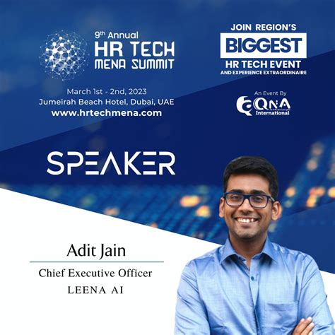 Adit Jain On Linkedin Hrtechmena Hrtech Employeeexperience Hrevents Ai