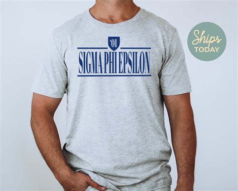 Sigma Phi Epsilon Shield Fraternity T Shirt Sigep Rush Shirt Etsy