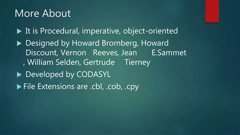cobol programming language pptx