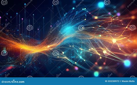 Technology Network Digital Data Flow Artificial Intelligence Data