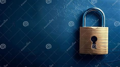 Data Security Simplified A Singular Padlock Signifying Digital