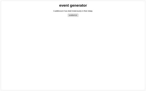 Event Generator