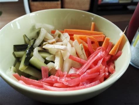 Pickles Simples de Vegetais Iguaria Receita e Culinária
