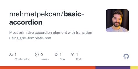 Github Mehmetpekcanbasic Accordion Most Primitive Accordion Element With Transition Using