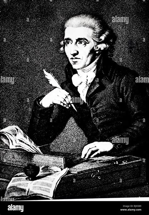 Illustration Showing Joseph Haydn 1732 1809 Austrian Composer Of Illustration Showing Joseph Haydn 1732 1809 Austrian Composer Of