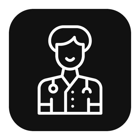 의사 벡터 일러스트 레이 션 프리미엄 벡터