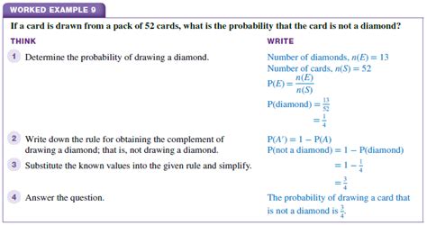 complementary events ooha maths