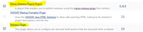 Maven Release Plugin Not Showing In Jenkins Stack Overflow