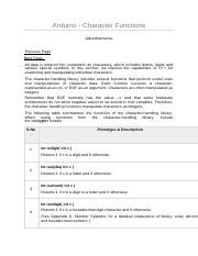 C Character Functions Examining And Manipulating Characters Course Hero