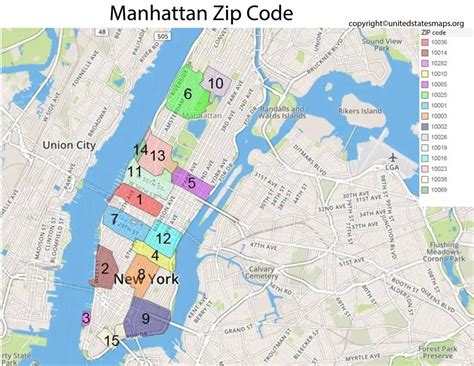 manhattan zip code map zip code map of manhattan