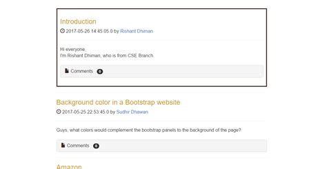 Html Css Border Only Showing On One Of The Posts Im Getting From