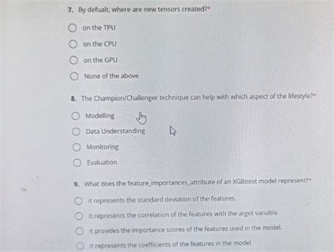 7 By Default Where Are New Tensors Created On The Tpu On The Cpu On The