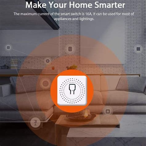 Tuya Wifi Zigbee 16a Mini Smart Switch 1 2 3 4 Bits Support 2 Way Control Smart Life Alexa