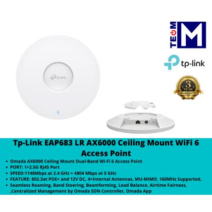 Tp Link Eap Lr Ax Ceiling Mount Wifi Access Point