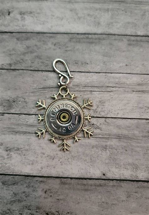 Metal Snowflake Bullet Ornament Shotgun Shell Ornament Etsy