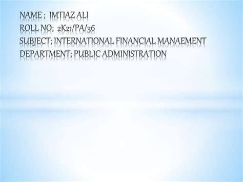 Evolution Of International Monetary System Pdf