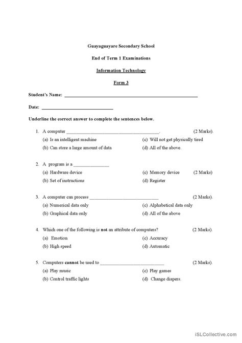 Computer Basics English Esl Worksheets Pdf And Doc