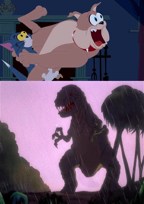 Spike Scared By Tyrannosaurus Rex By Lagovulpesthegentle On Deviantart