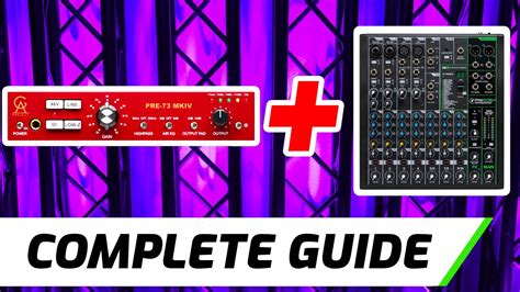 Connect Microphone Preamp To Audio Mixer 2 Ways