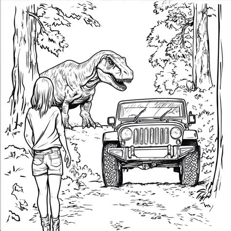 Ausmalbilder Jurassic World Coloringlibcom Kostenlos Malvorlagen Zum