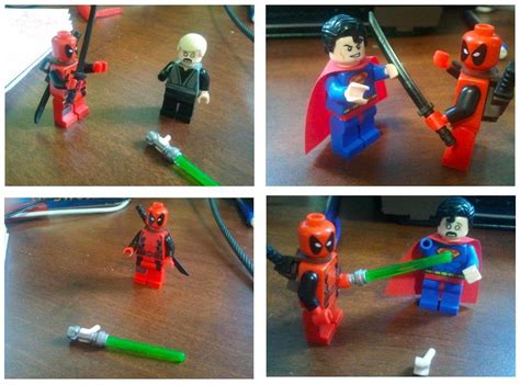 So I Got A Deadpool Lego Minifig And Decided To Have A Bit Of Fun R Comicbooks