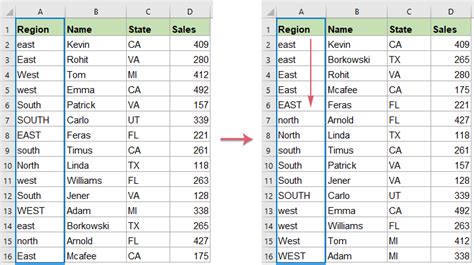 Excel 정렬 텍스트 날짜 숫자 또는 색상으로 데이터 정렬