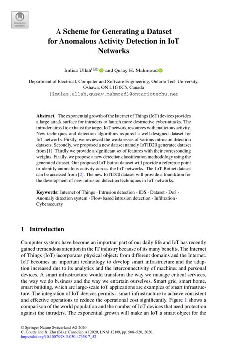 Pdf A Scheme For Generating A Dataset For Anomalous Activity
