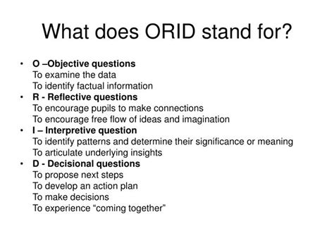 Ppt Orid Powerpoint Presentation Id 3909287