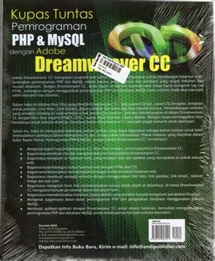 Kupas Tuntas Pemrograman PHP MySQL Dengan Adobe Dreamweaver CC BUKU