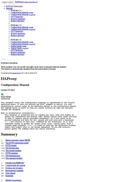 Haproxy Version 17 Dev1 Configuration Manual Pdf Hypertext
