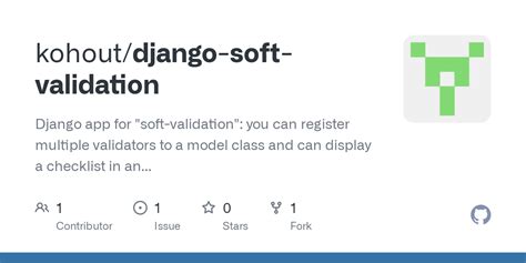 Github Kohoutdjango Soft Validation Django App For Soft Validation