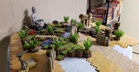 Some Custom Heroscape Terrain To Play Arena Of The Planeswalkers With Pretty Excited To Make